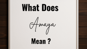 What Does the Name Amaya Mean? - My Name Means
