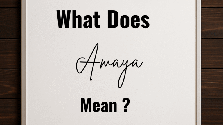 What Does the Name Amaya Mean? - My Name Means