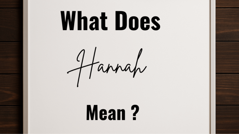 What Does the Name Hannah Mean? - My Name Means