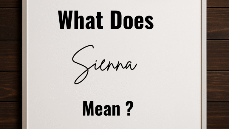 What Does Sienna Mean? - My Name Means