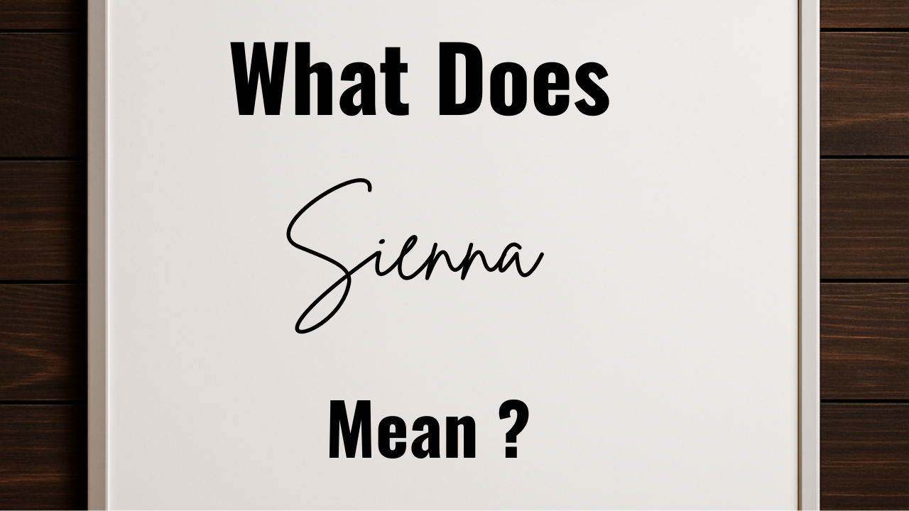 What Does Sienna Mean? - My Name Means